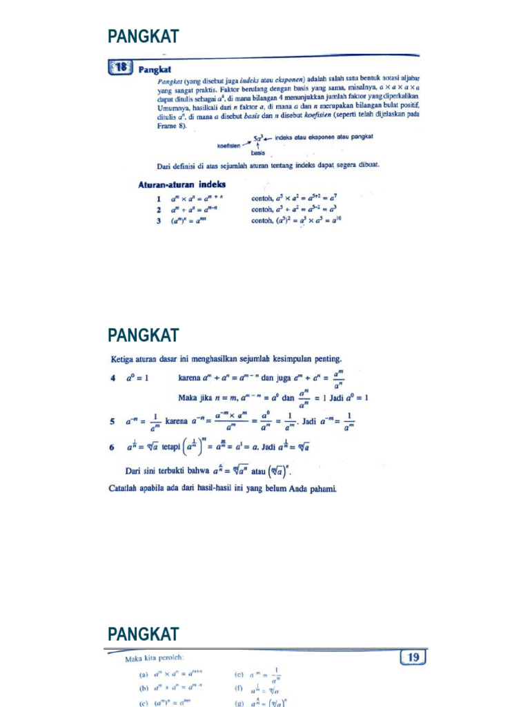 Akar Pangkat Logaritma | PDF