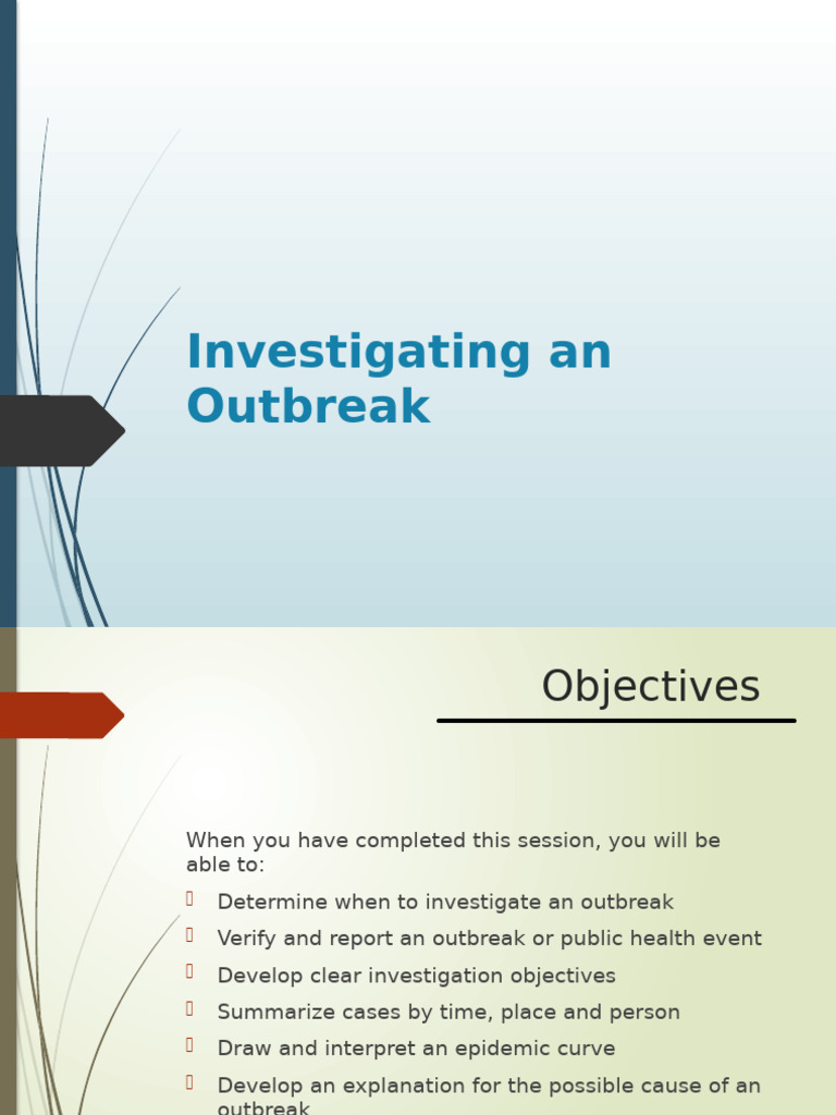 Outbreak Investigation Guide and Steps | PDF | Epidemiology | Hypothesis
