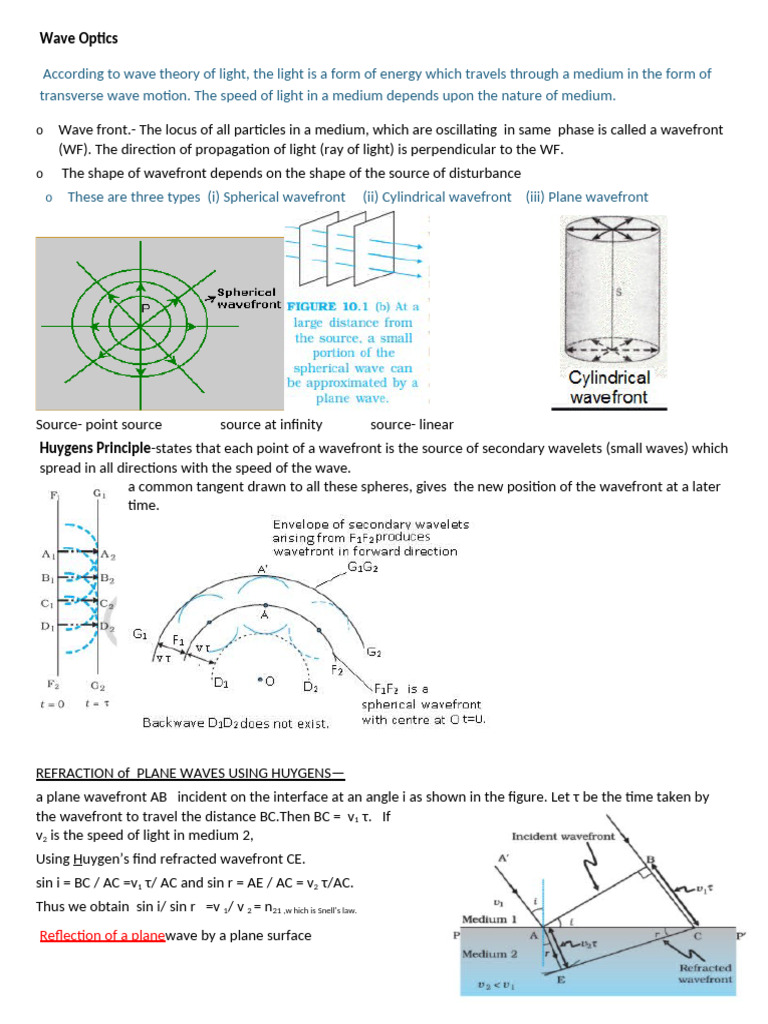 Wave Optics | PDF | Waves | Coherence (Physics)