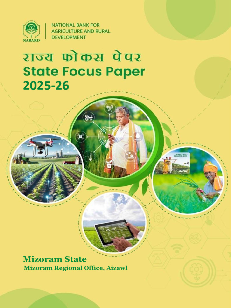 Mizoram State Focus Paper 2025-26 | PDF | Gross Domestic Product ...