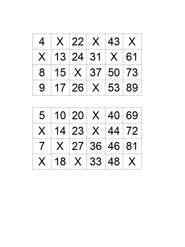 Number Grid Analysis and Patterns | PDF