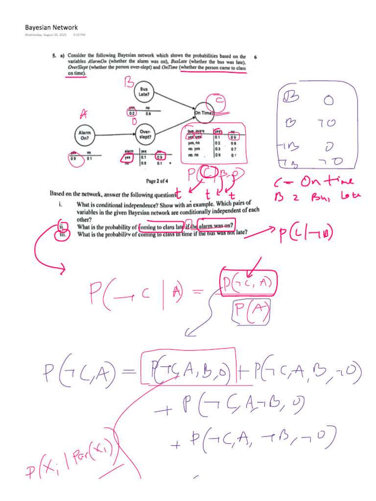 Bayesian Network Updated | PDF