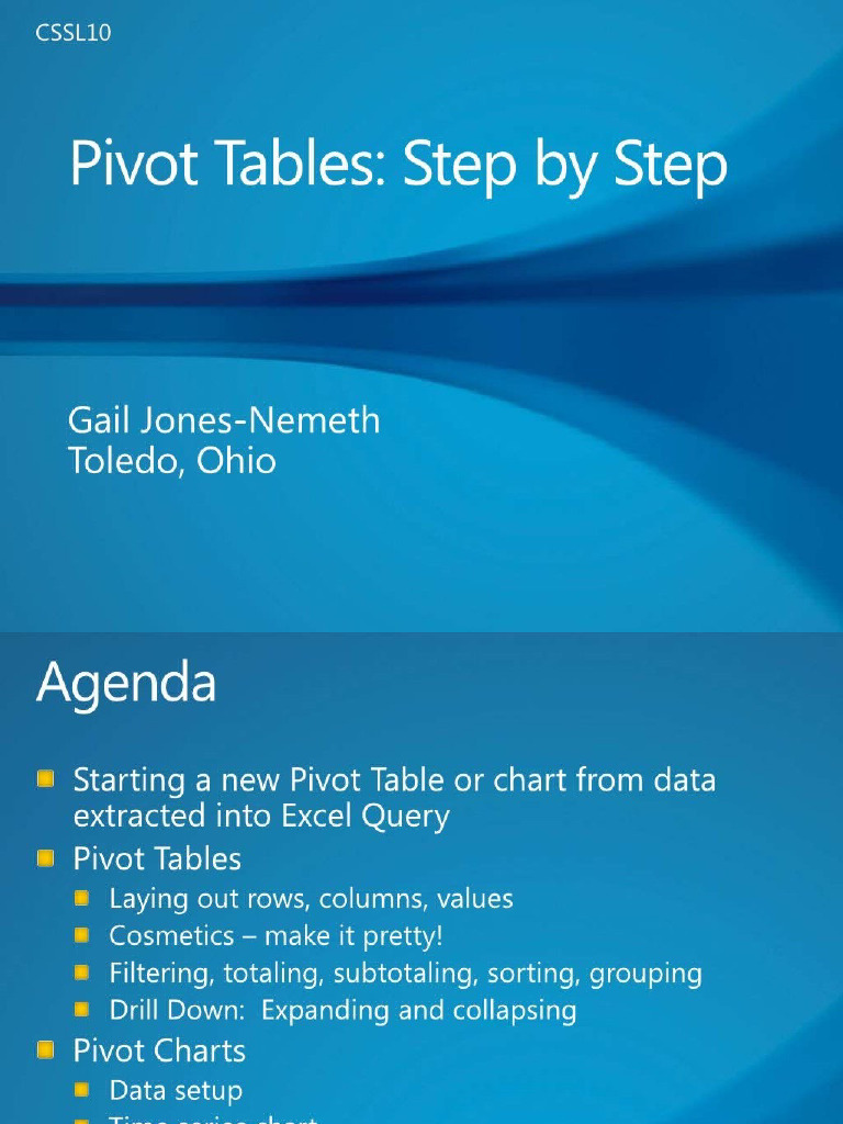 Pivot Tables 5019756 | PDF
