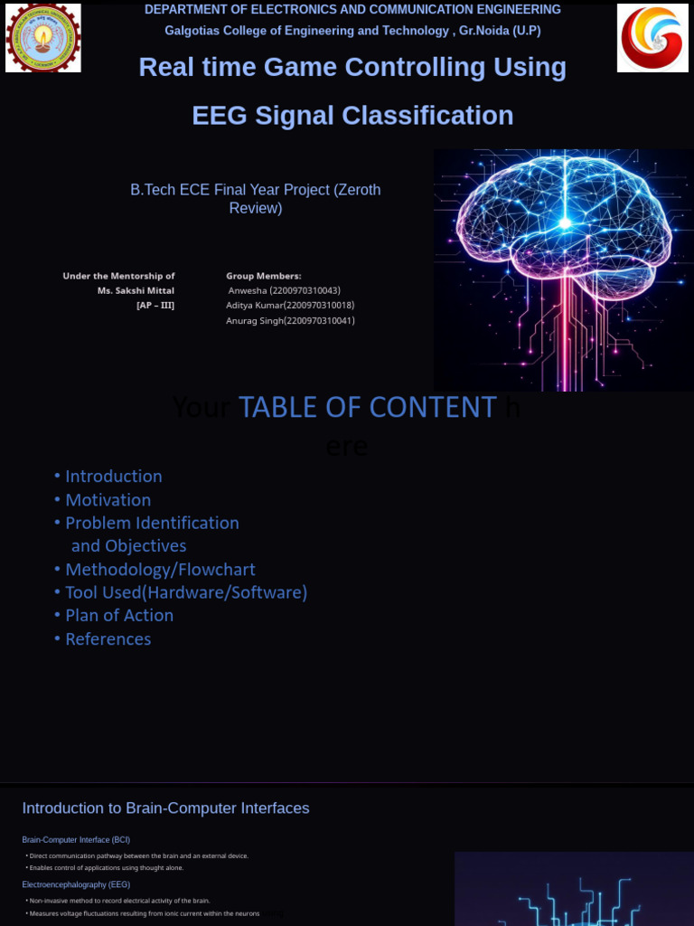 Controlling Video Game Using Brainwaves EEG | PDF ...