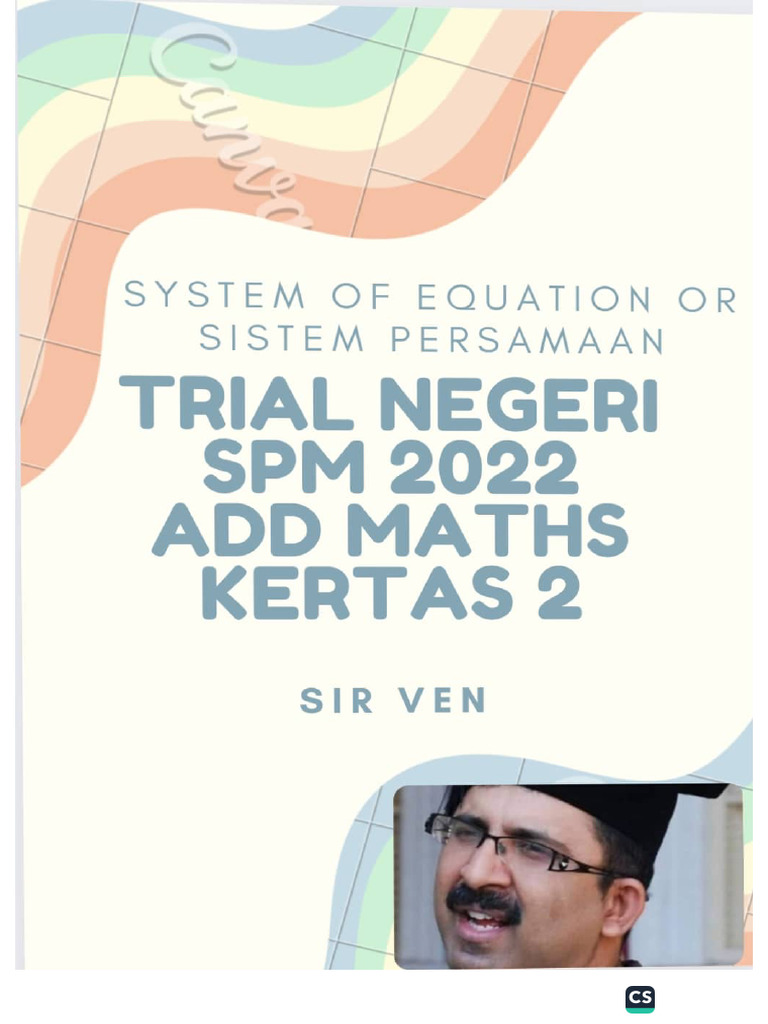 Soalan Percubaan Am k2 SPM 2022 at Sir Ven | PDF