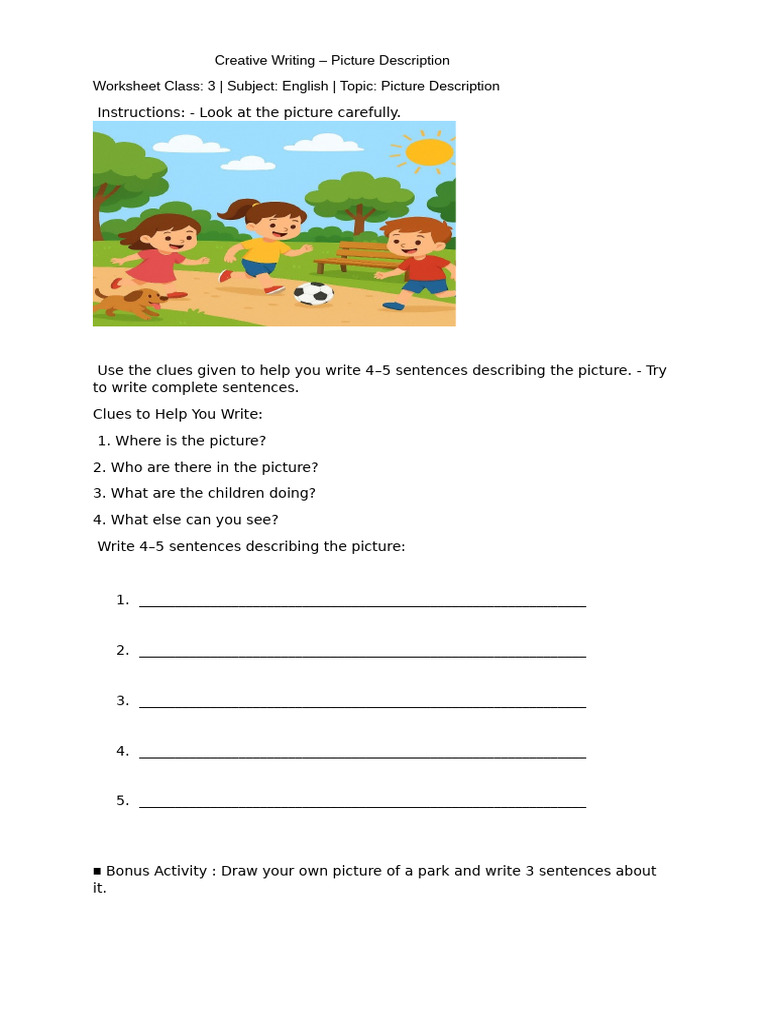Class 3 Picture | PDF
