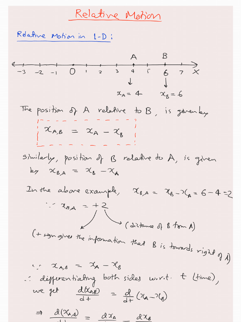 Relative Motion | PDF