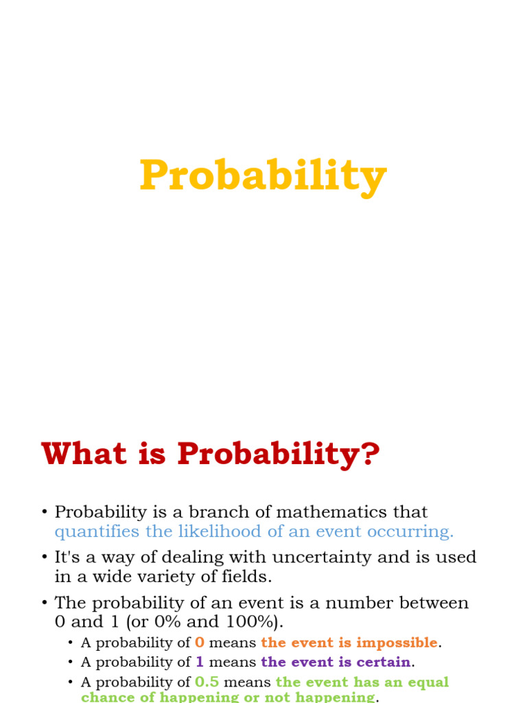Probability | PDF | Probability | Probability Theory