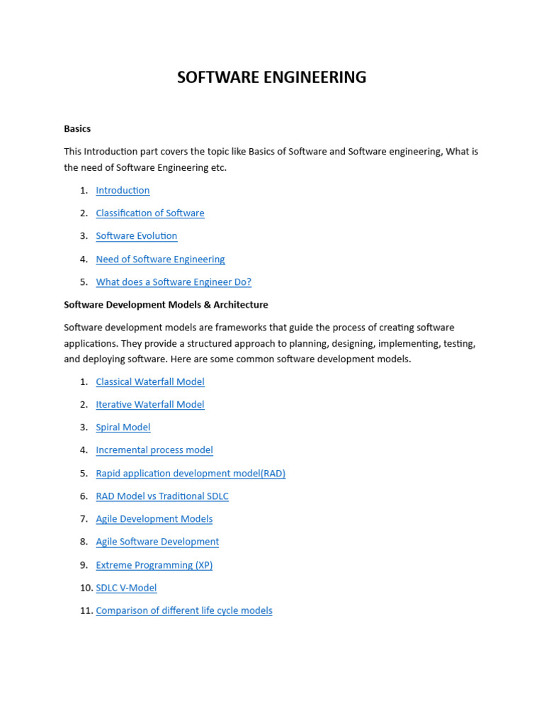 Software Engineering | PDF | Software Development Process | Software ...