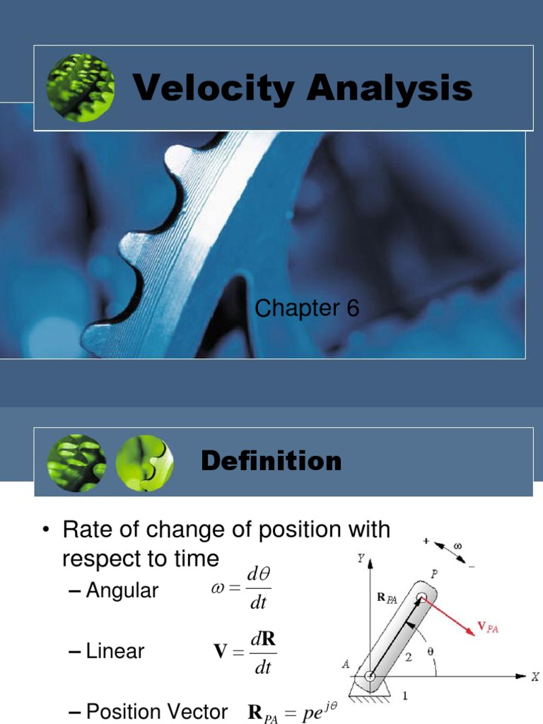 Velocity Analysis Velocity Euclidean Vector