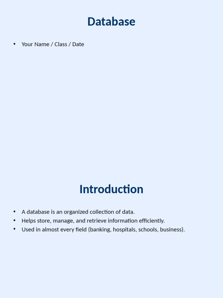 Understanding Database Types and Uses | PDF