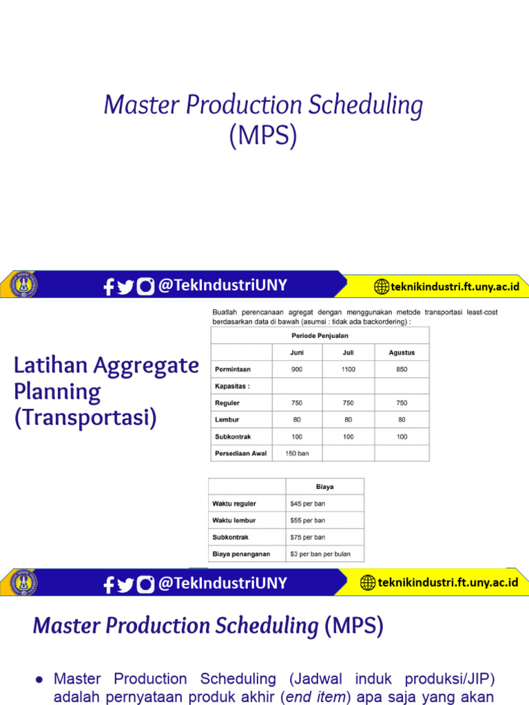 (Upload) 04 Master Production Scheduling | PDF