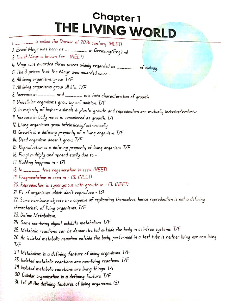 Living World - Bio | PDF