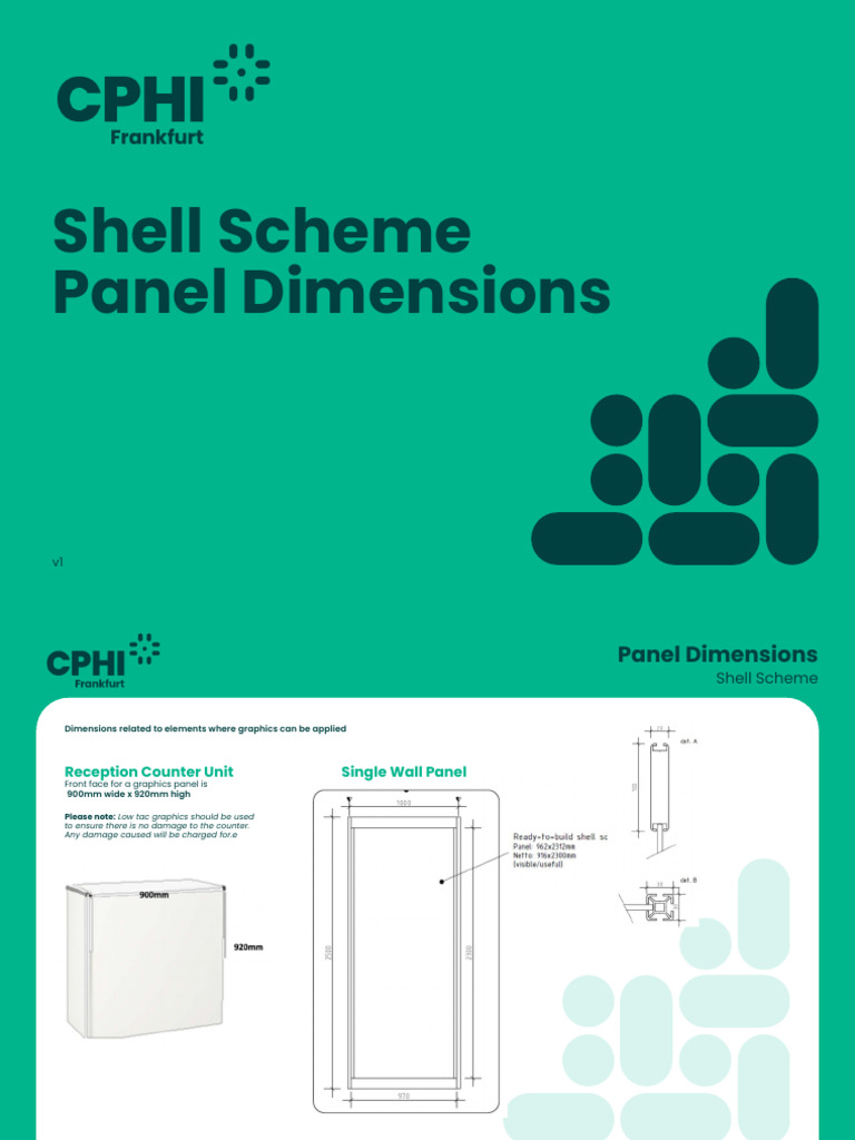 CPHI 2025 Shell Scheme Panel Dimensions V1 | PDF