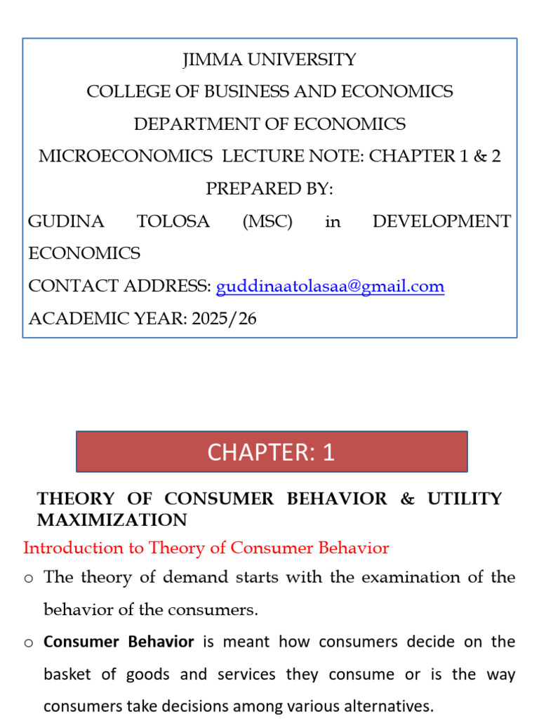 Micro CHAPTER 1 and 2 Revised For 2025 AC | PDF | Demand | Elasticity ...