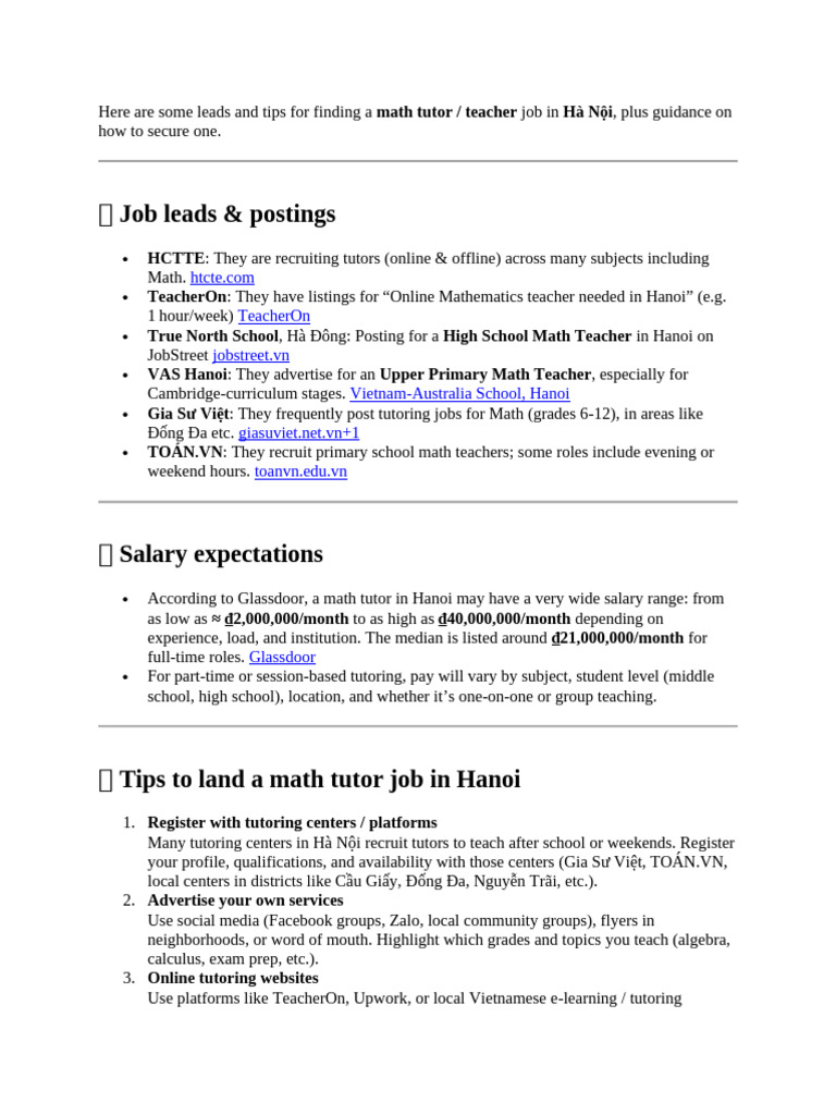 Here Are Some Leads and Tips For Finding A Math Tutor | PDF | Teachers ...