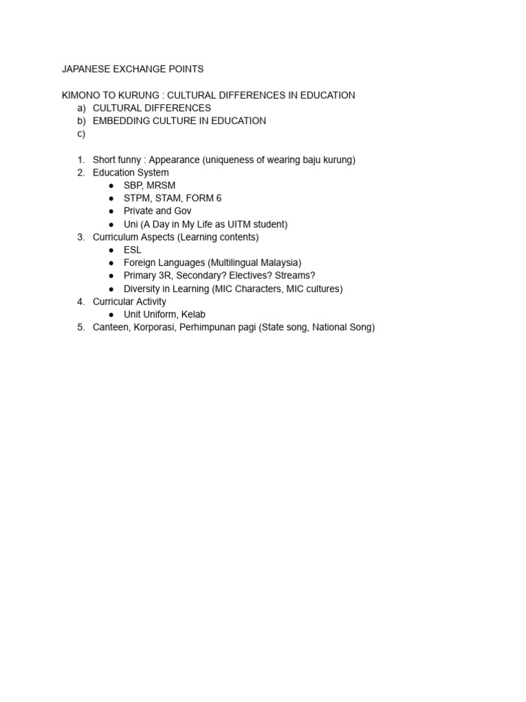 Japanese Exchange Points | PDF
