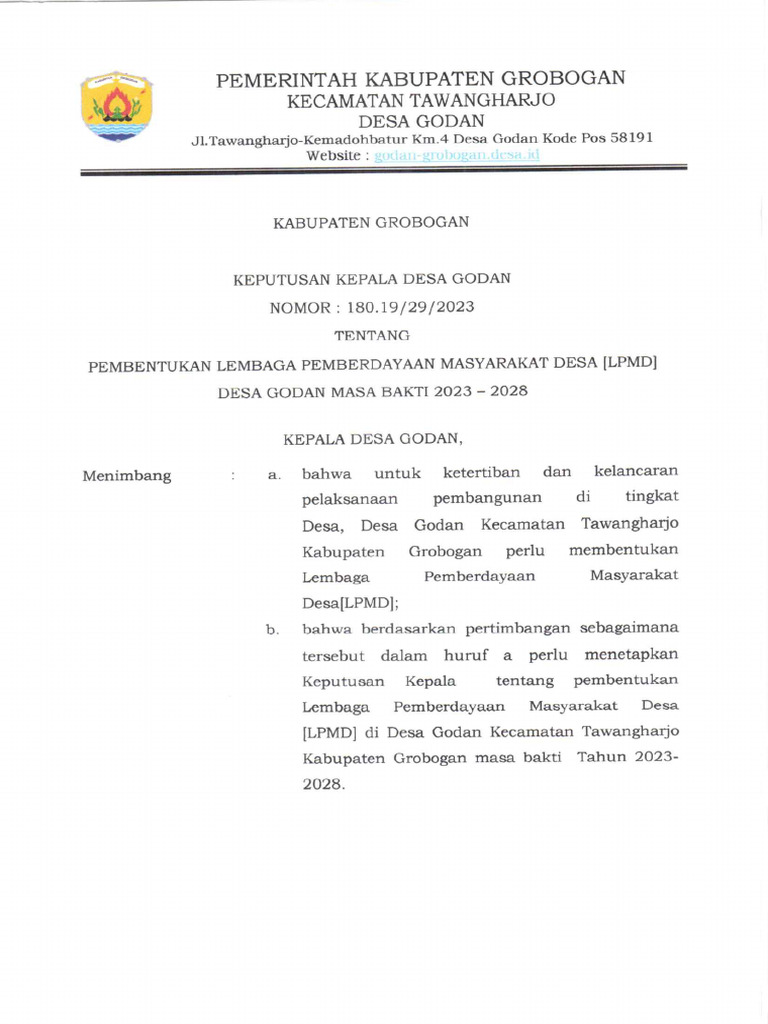 Godan SK LPMD 2023 2028 | PDF
