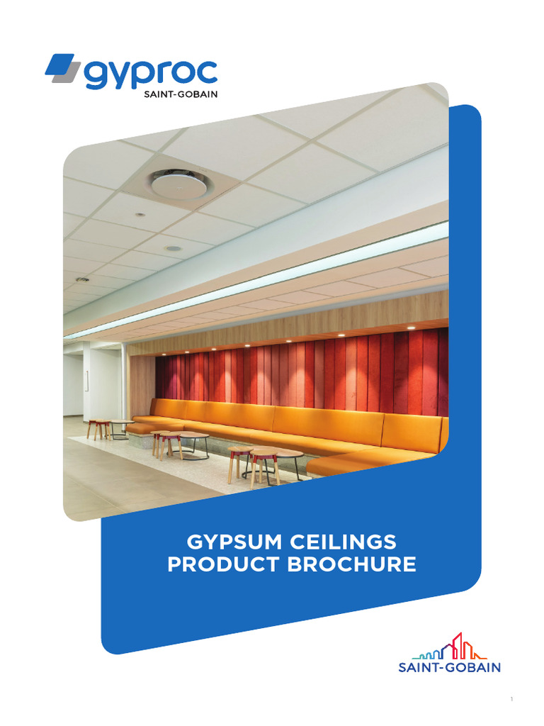 Gypsum Ceilings Product Brochure 2024 | PDF | Sound | Decibel