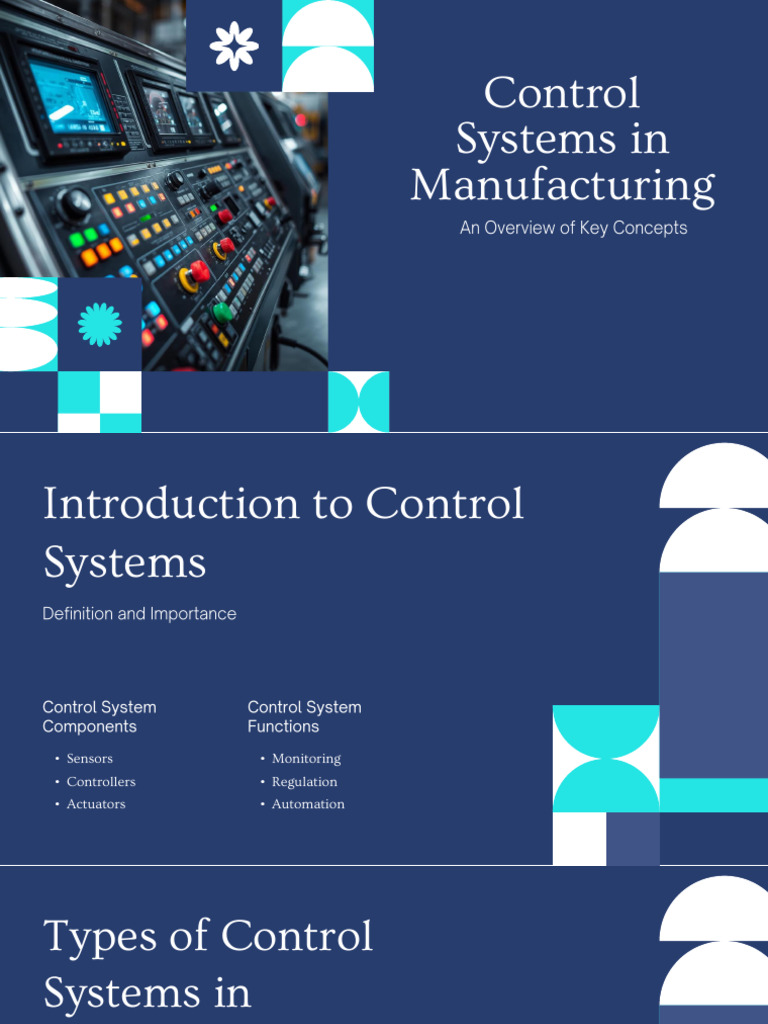 Control Systems in Manufacturing Overview | PDF