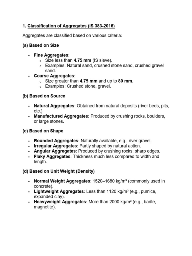 Fine Aggregate Grading and Classification | PDF | Construction ...