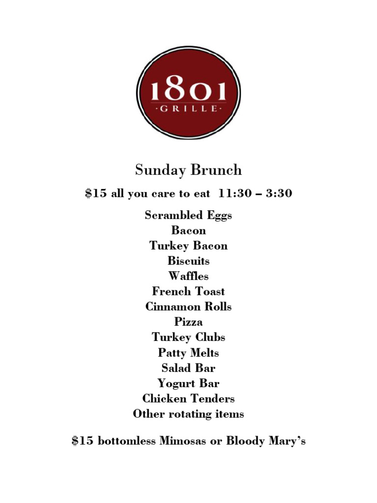 1801 Sunday Brunch 01 10 19 | PDF