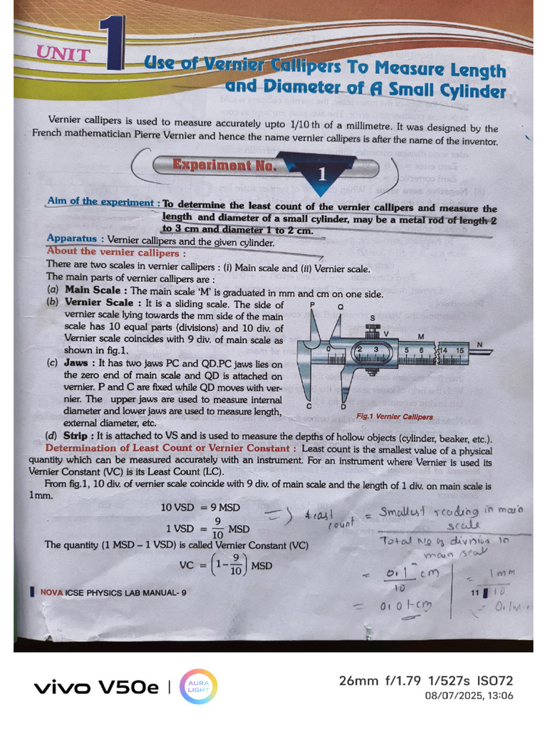 Physics Lab Manual 9 | PDF