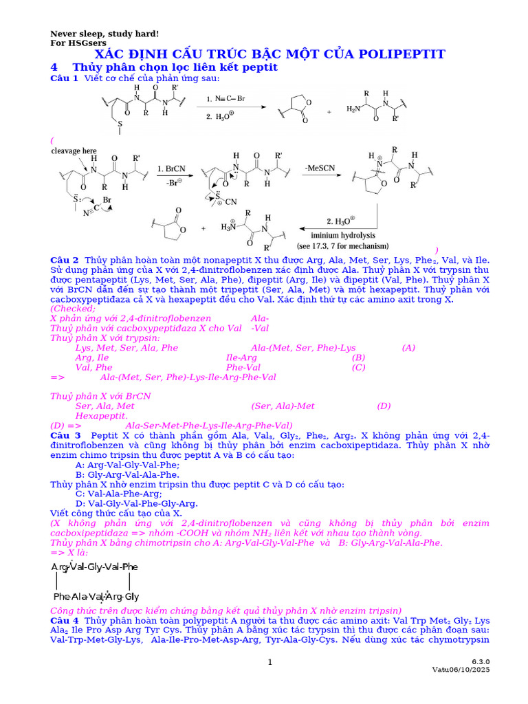 Chuyen de 04 Polypeptit Xac Dinh Cau Truc Bac Mot Thuy Phan Chon Loc ...