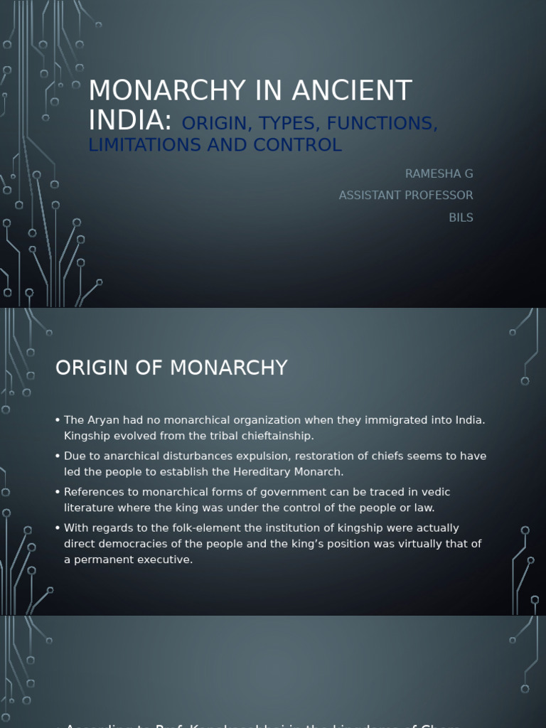 Ancient Indian Monarchy: Types & Control | PDF | Monarchy | Tyrant