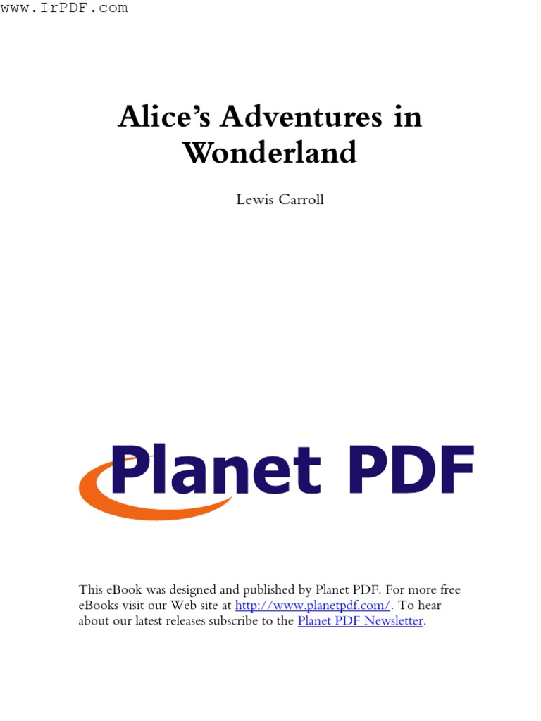 Alice in Wonderland | Download Free PDF | Alice (Alice's Adventures In ...