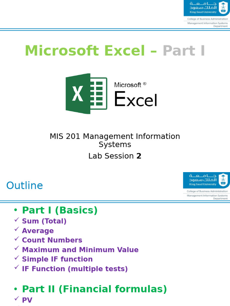 Excel Basics: Functions Overview | PDF | Mathematical Logic | Software ...