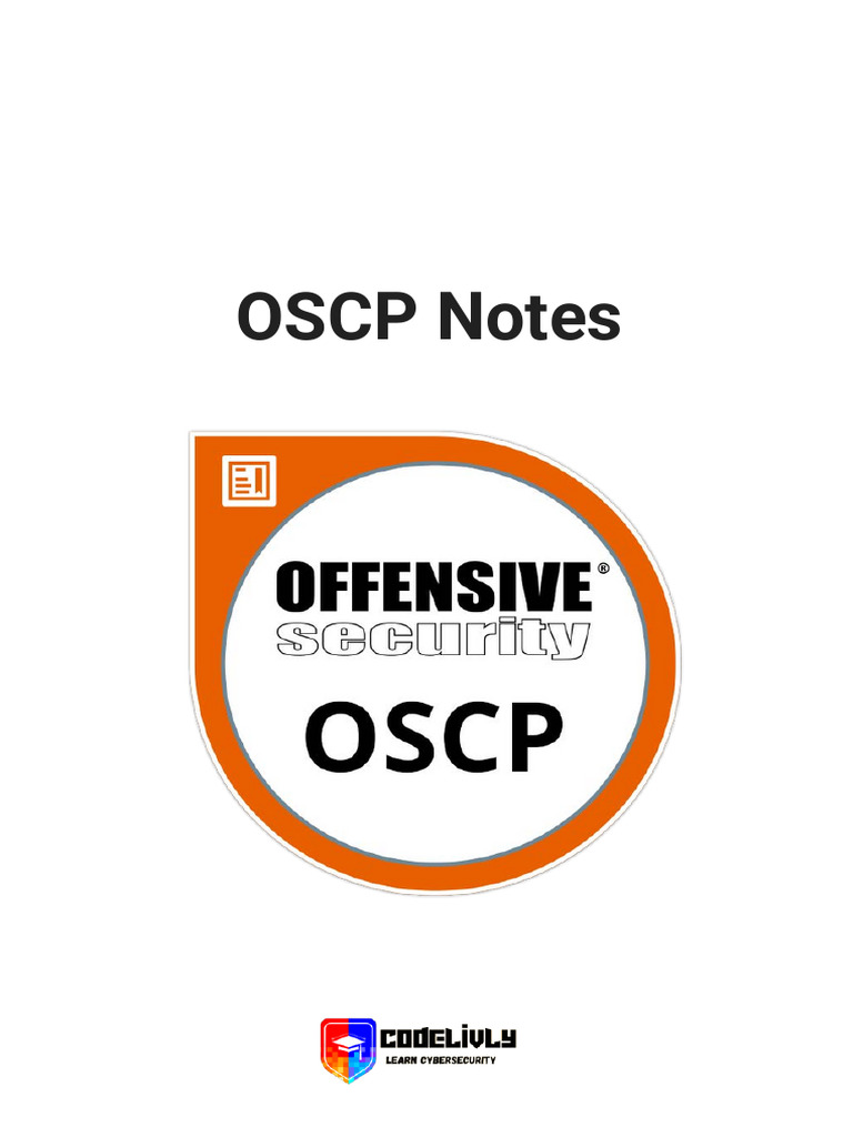 OSCP Notes For Beginners | PDF | Utility Software | Computer Architecture