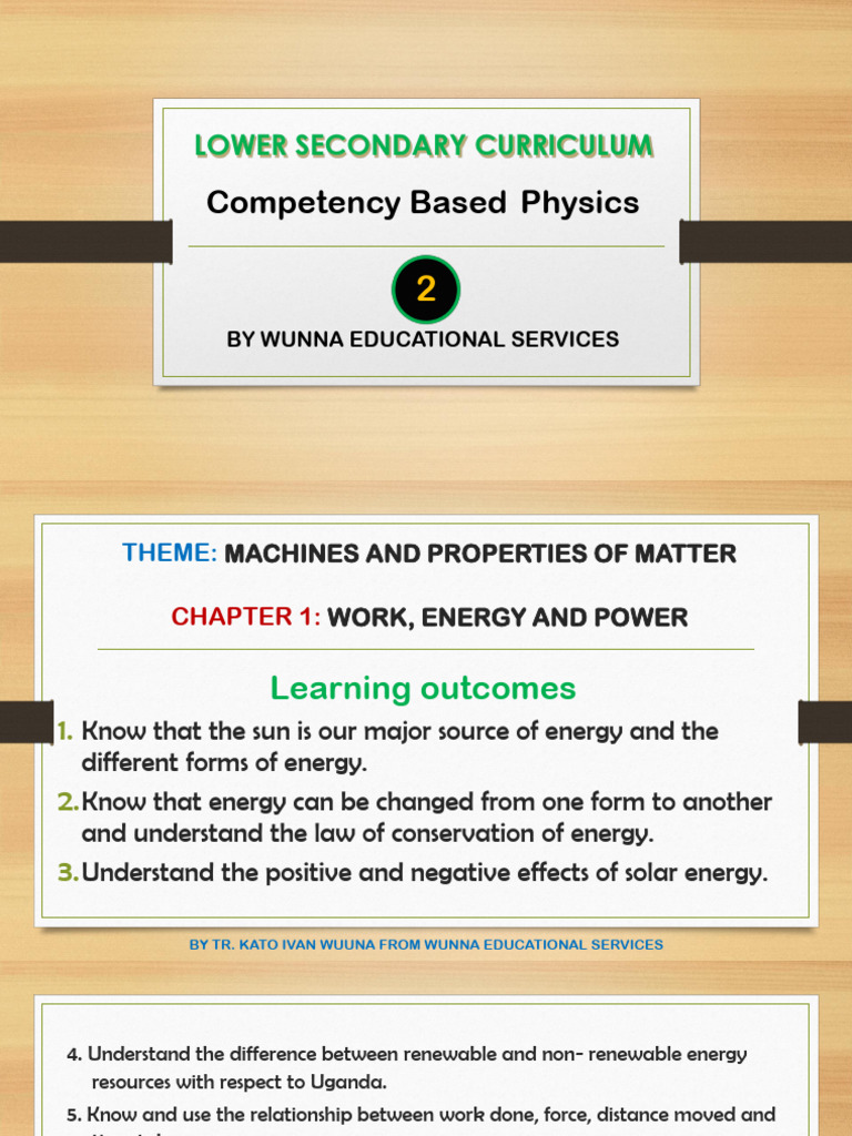 Energy Sources and Simple Machines | PDF | Energy Development ...
