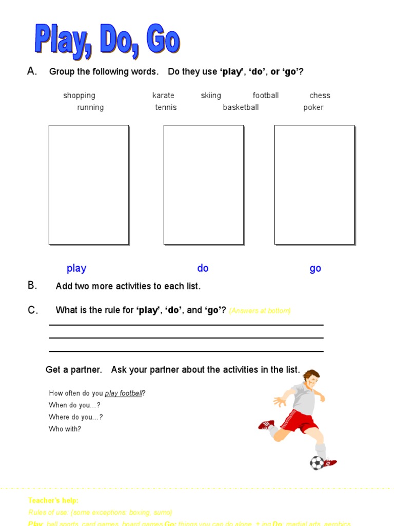 Grouping Activities by Action Verbs | PDF