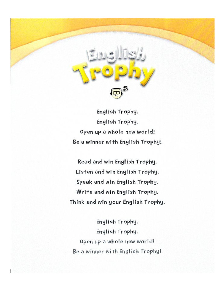English Trophy Level 3 | PDF
