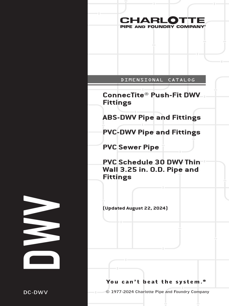 Plastic Pipe Fittings DC-DWV609 | PDF | Pipe (Fluid Conveyance ...