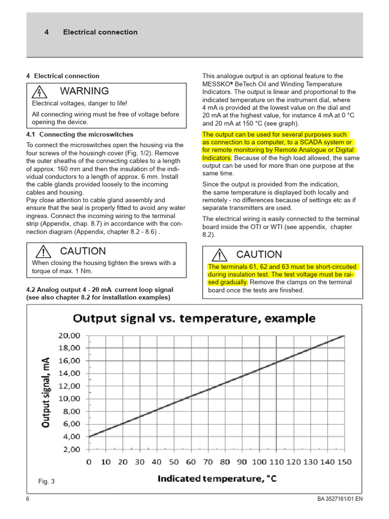 Electrical Connection Guide for MESSKO® Indicators | PDF | Electrical ...