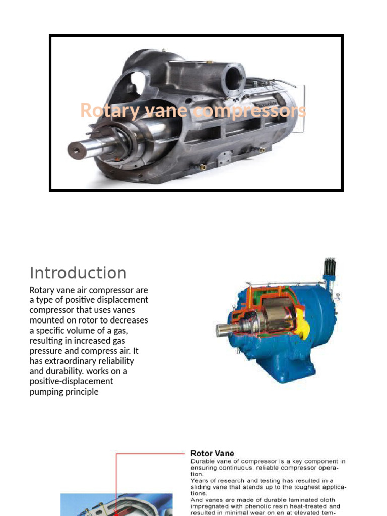 Rotary Vane Compressors Explained | PDF
