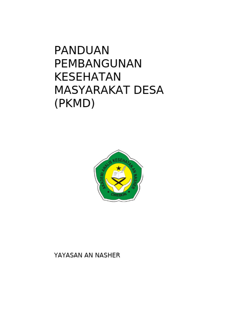 Panduan PKMD Kesehatan Desa 2024 | PDF