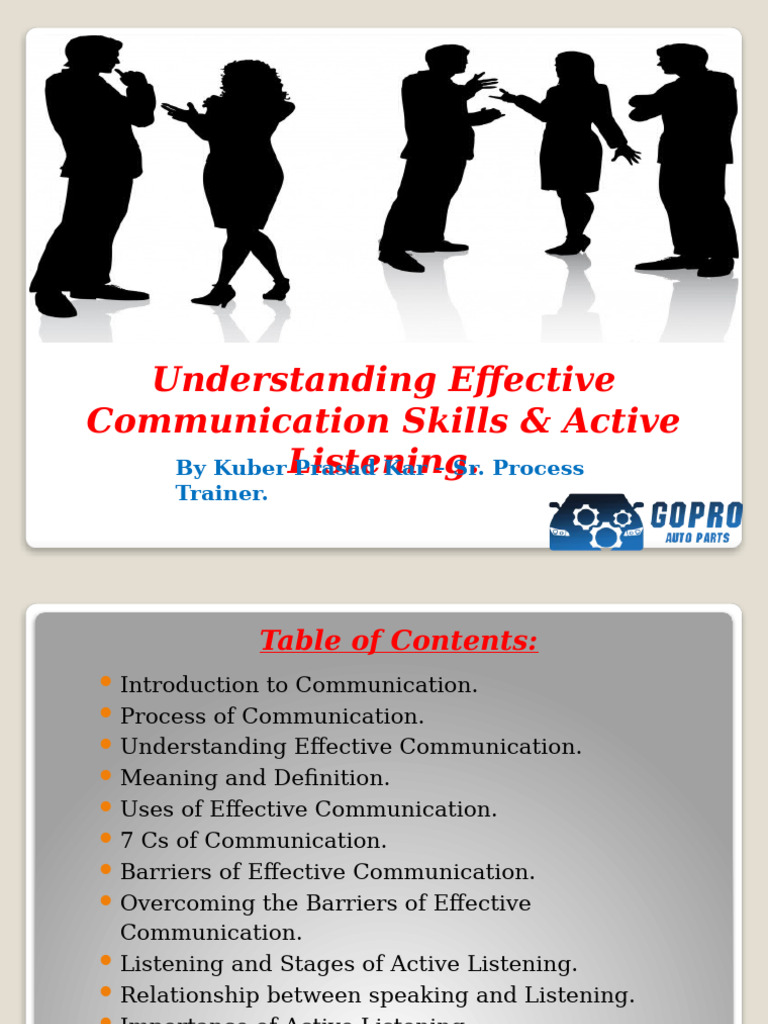 Mastering Communication & Listening Skills | PDF | Communication ...