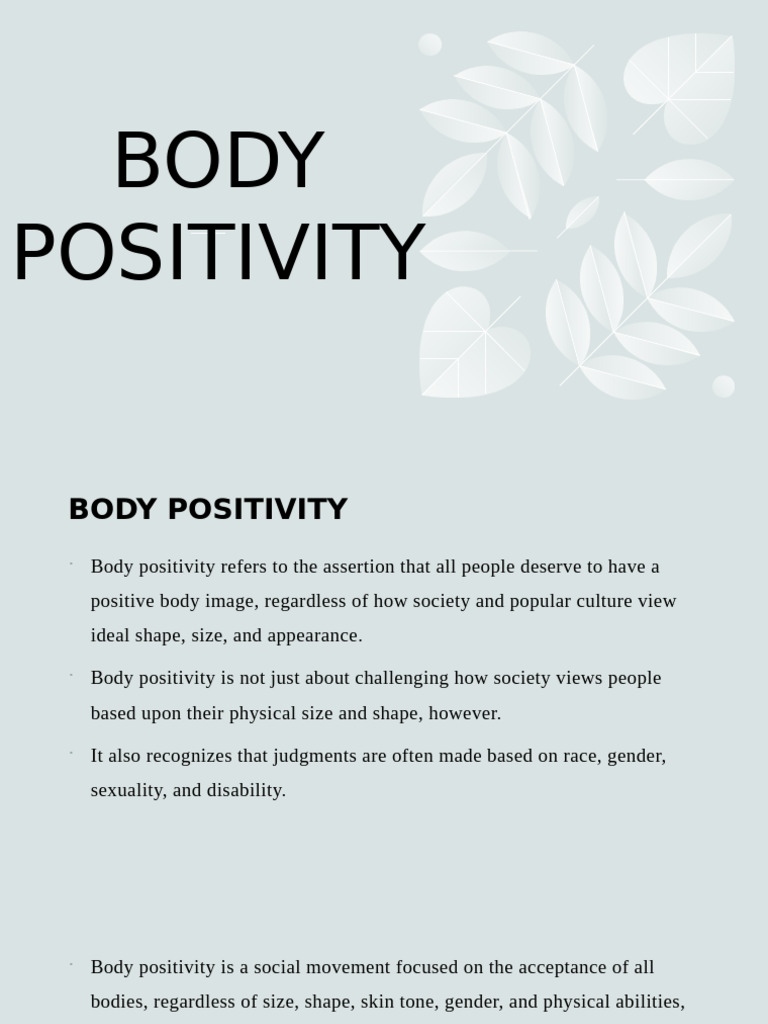 Understanding Body Positivity Concepts | PDF | Motivation | Motivational