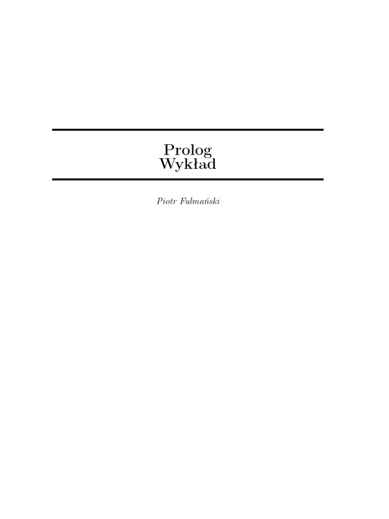 prolog | PDF