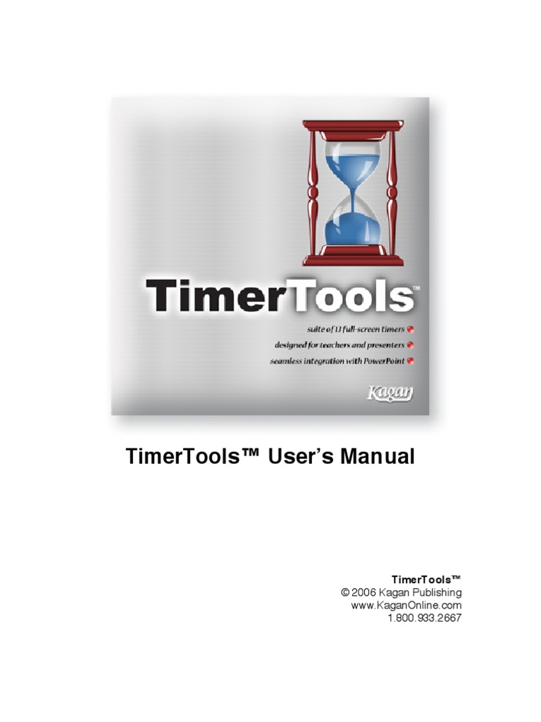 TimerTools™ User's Manual | PDF | Timer | Clock