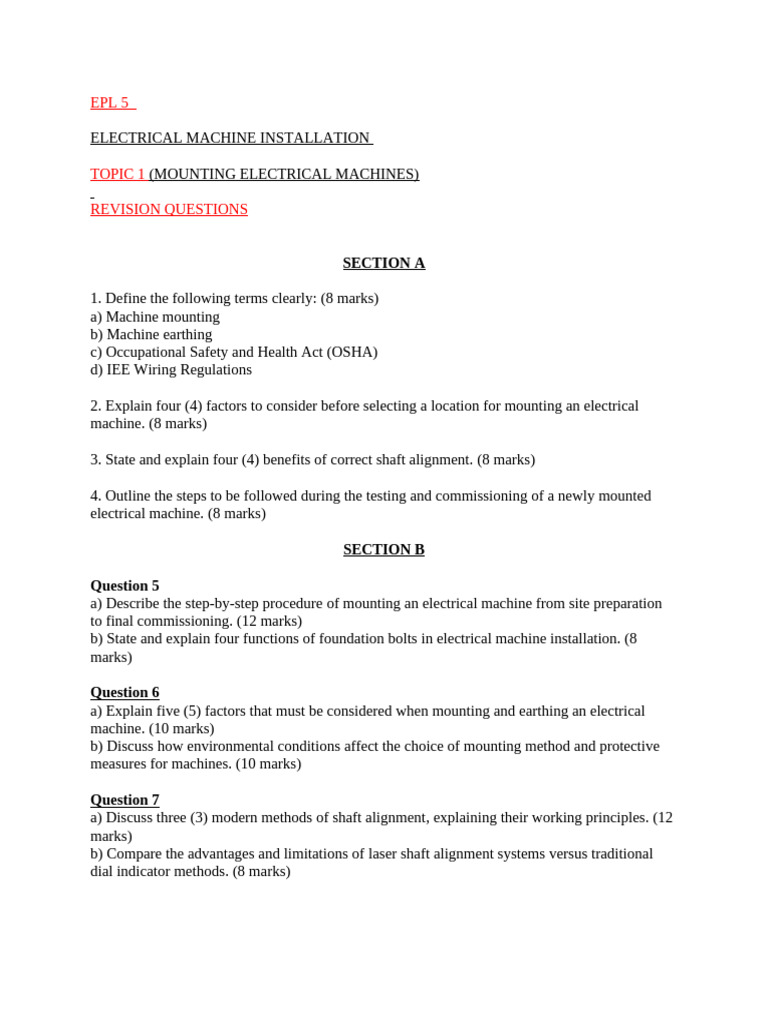 Topic 1 Revision Questions | PDF