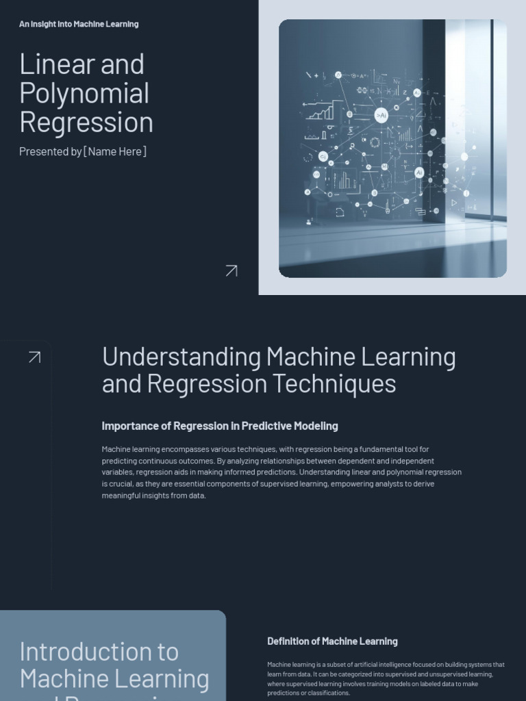 Presentation - Linear and Polynomial Regression | PDF | Regression Analysis | Linear Regression