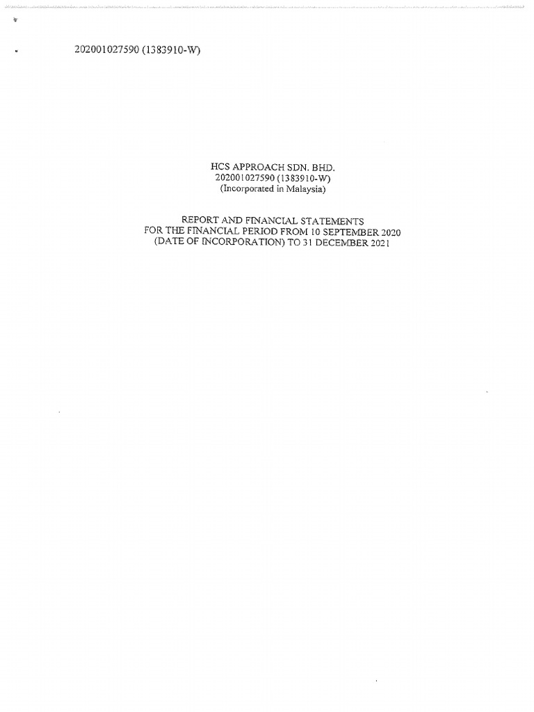 HCS Approach SB Audited Fin STMTS Ye2021 | PDF