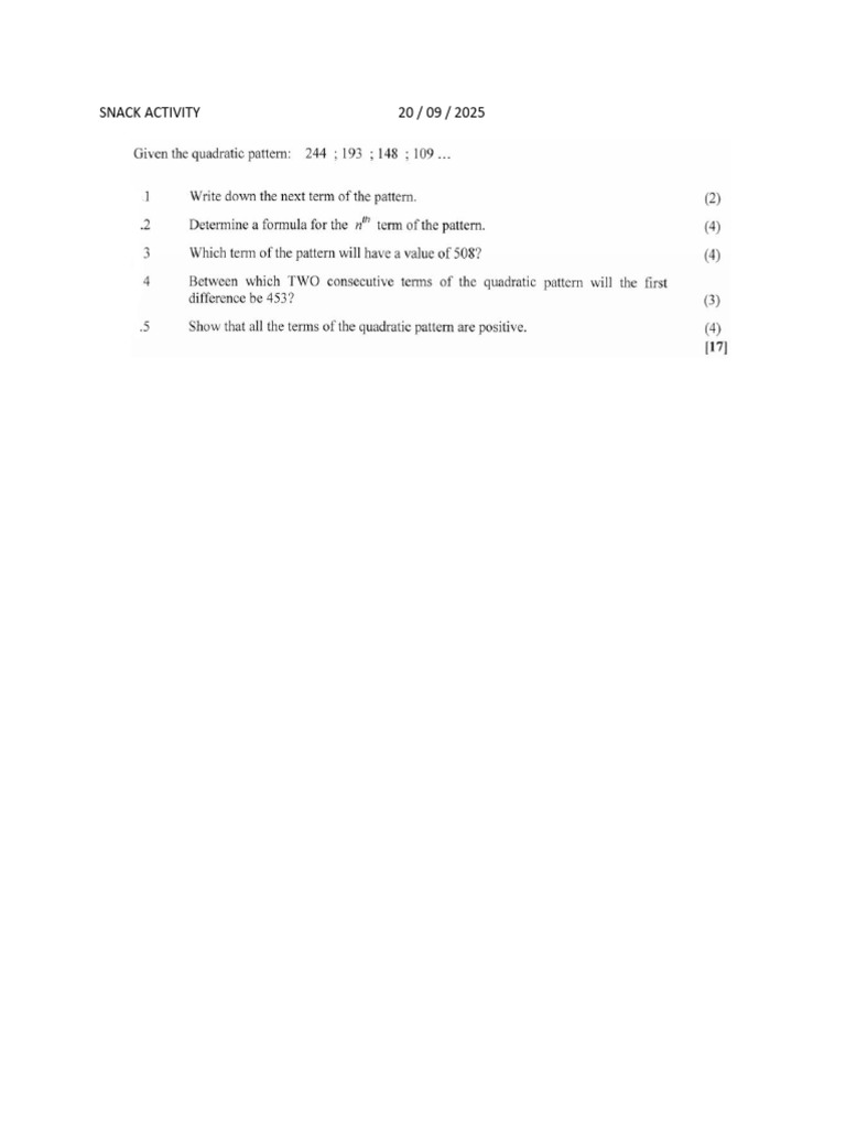 Snack Activity 20 | PDF