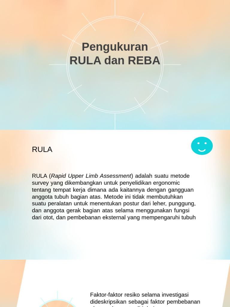 Metode RULA dan REBA untuk Penilaian Ergonomi | PDF