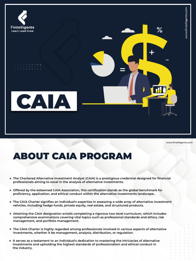 CAIA Certification Overview and Benefits | PDF | Investing | Hedge Fund