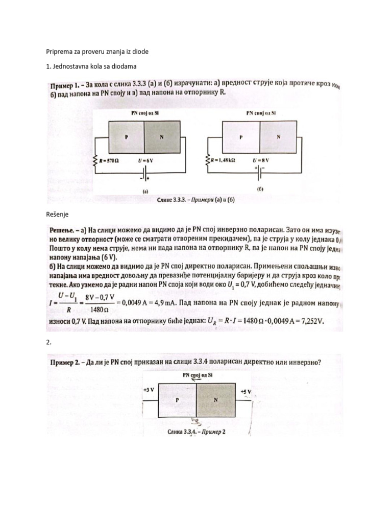 Priprema Za Proveru Znanja Iz Diode | PDF